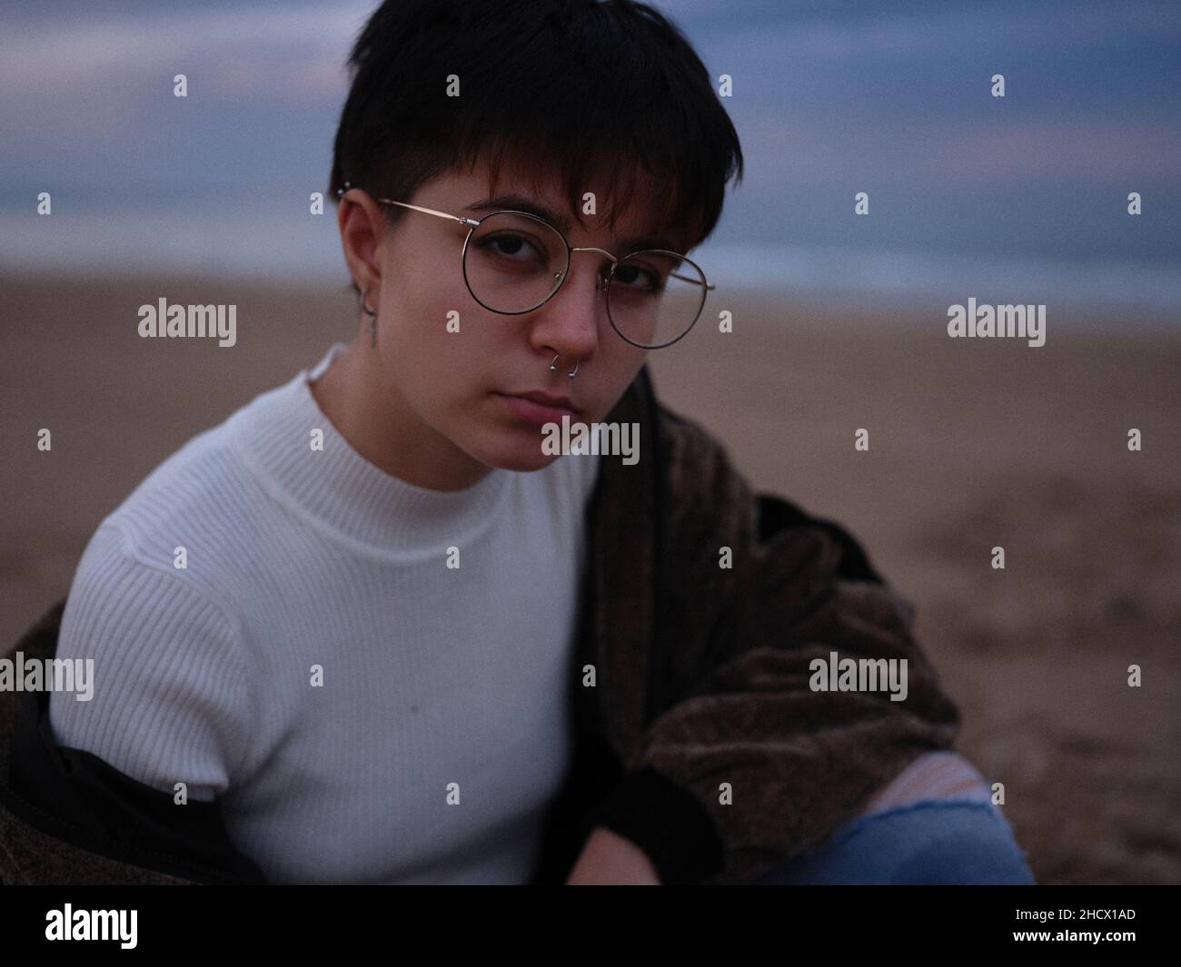 Attitude caucasian model pose hi-res stock photography and images - Alamy