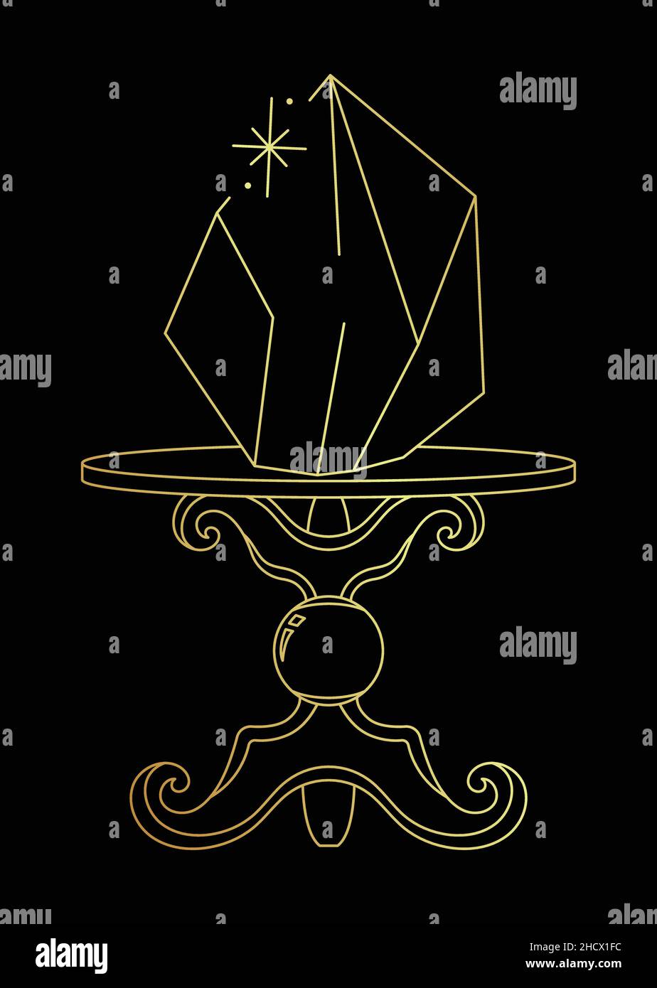 Gemstone line art hi-res stock photography and images - Alamy