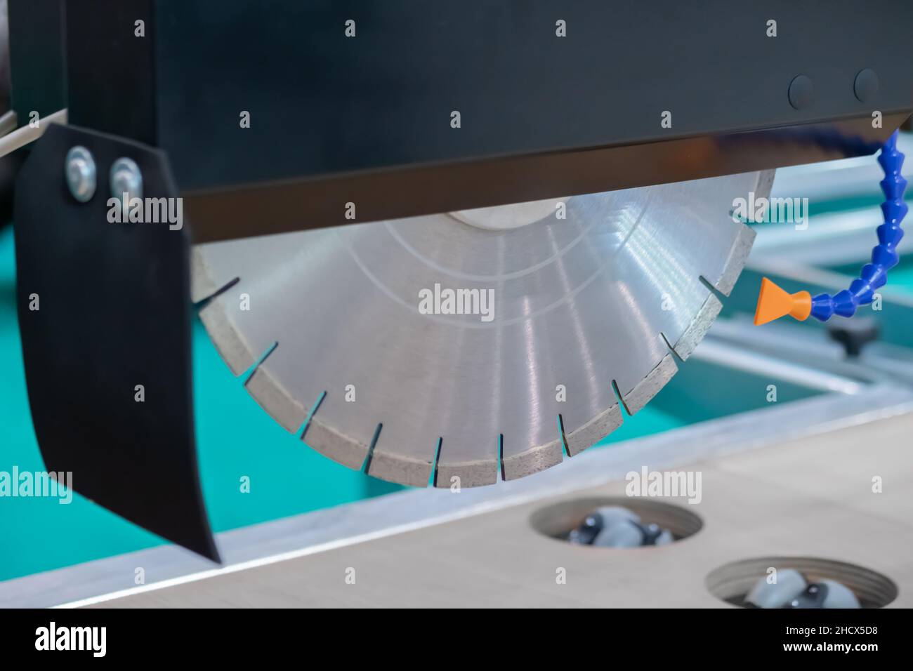 Automatic cnc bridge saw - router cutting profiling system Stock Photo ...