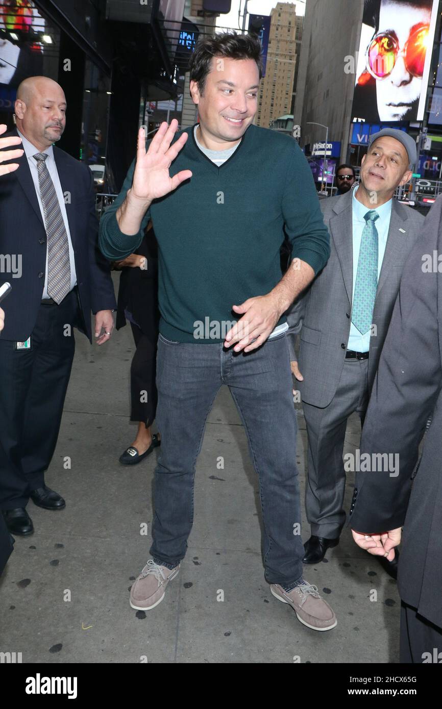 New York - NY - 20191016 Jimmy Fallon stops by Strahan Sara and Keke to ...