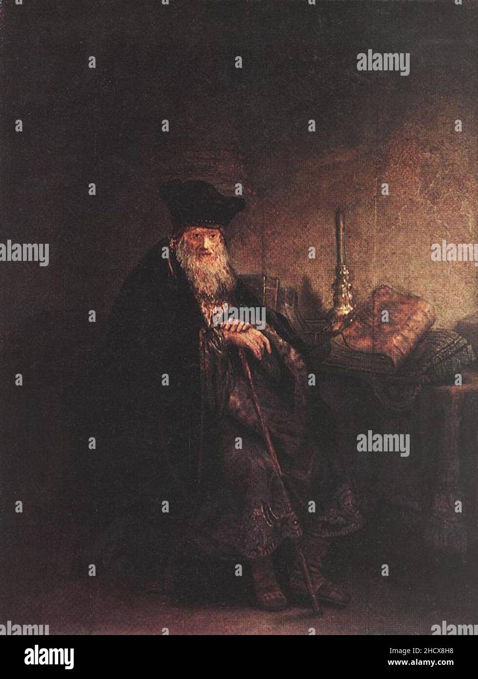 Rembrandt - Old Rabbi Stock Photo - Alamy