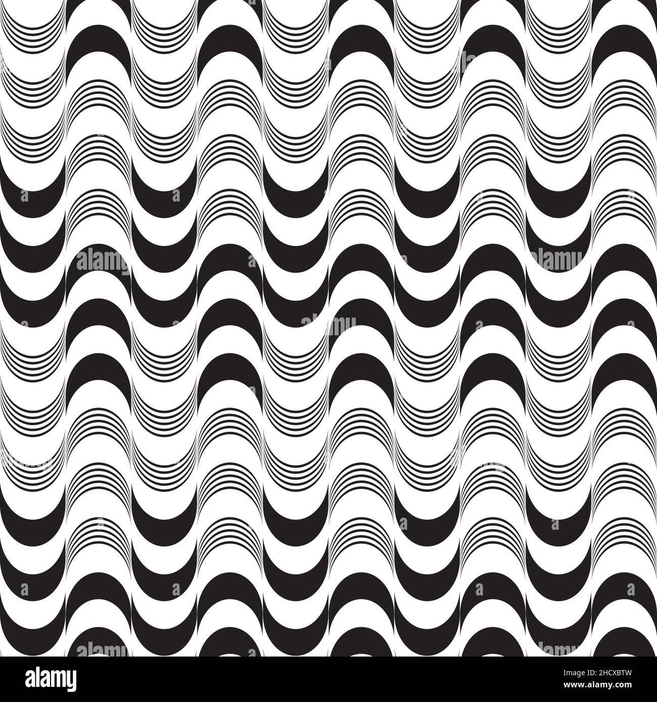 Seamless decorative Art Deco wave pattern texture background Stock ...