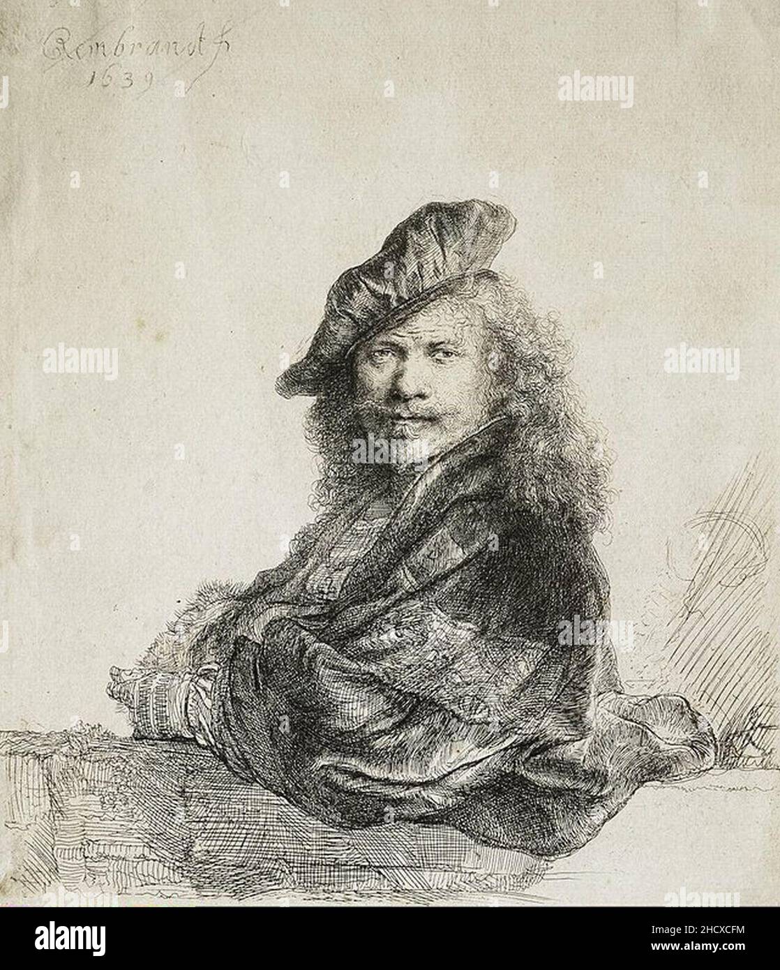 Rembrandt etching hi-res stock photography and images - Alamy