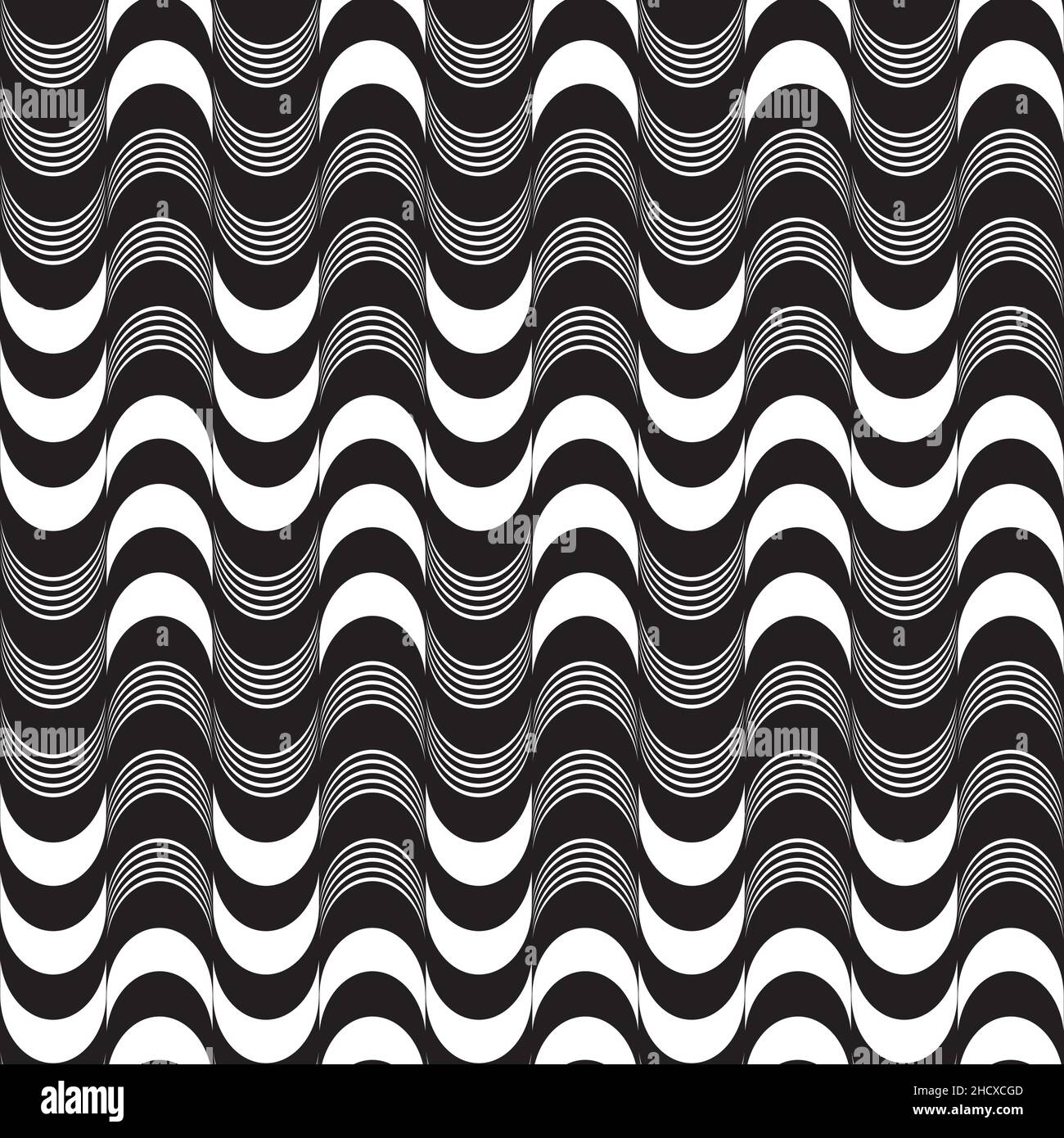 Seamless decorative art deco wave pattern texture background Stock ...