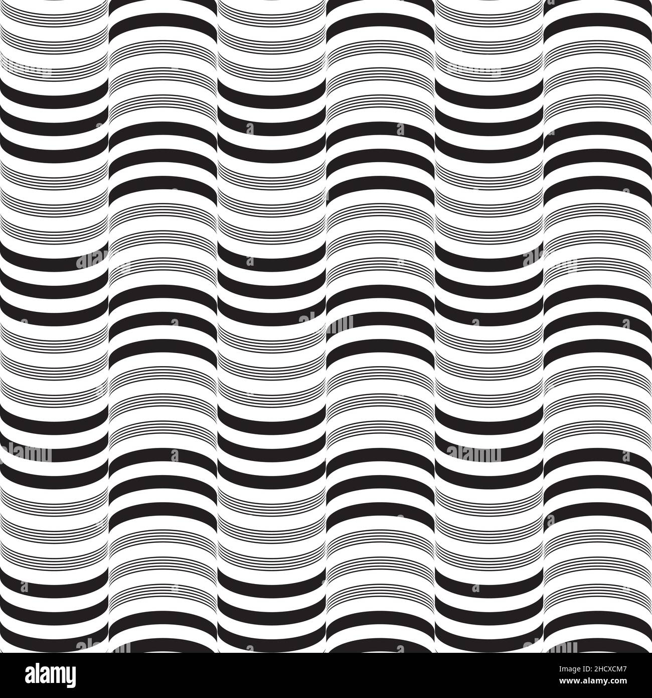 Seamless decorative art deco wave pattern texture background Stock ...