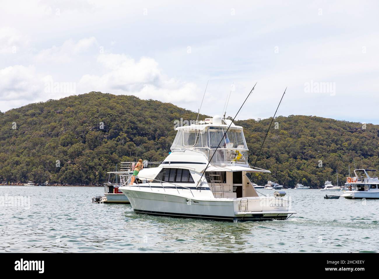 Riviera flybridge motor cruiser hi-res stock photography and images - Alamy
