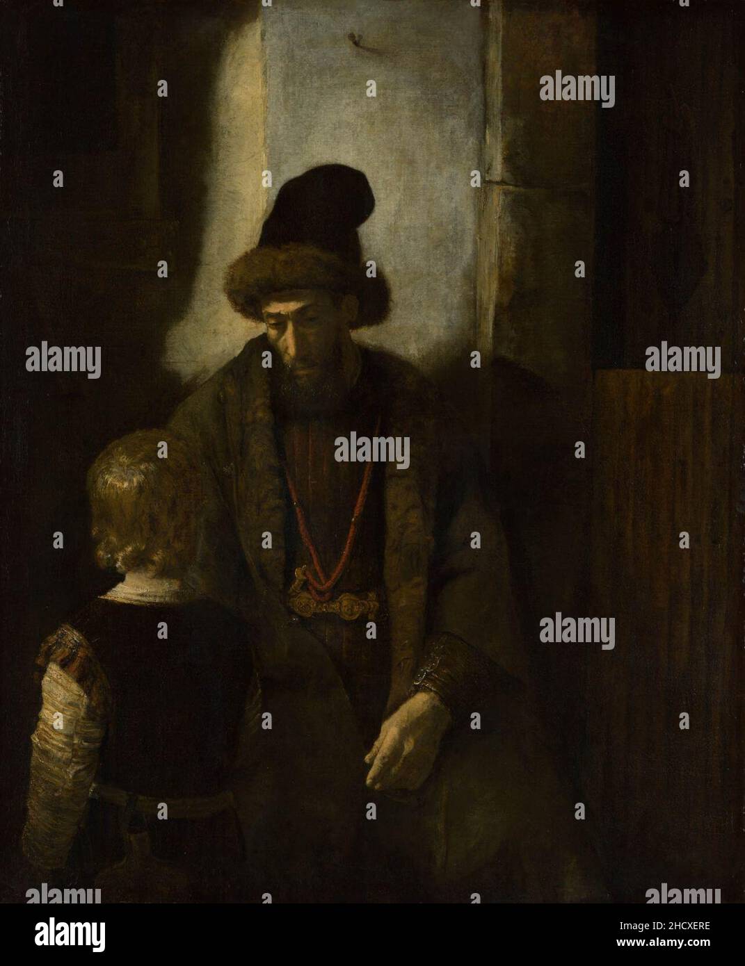 Rembrandt Harmenszoon van Rijn - Jacob's Farewell to Benjamin Stock ...