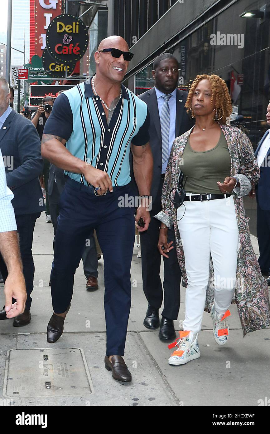 New York - NY - 20190731 Dwayne 'The Rock' Johnson is all smiles as he ...