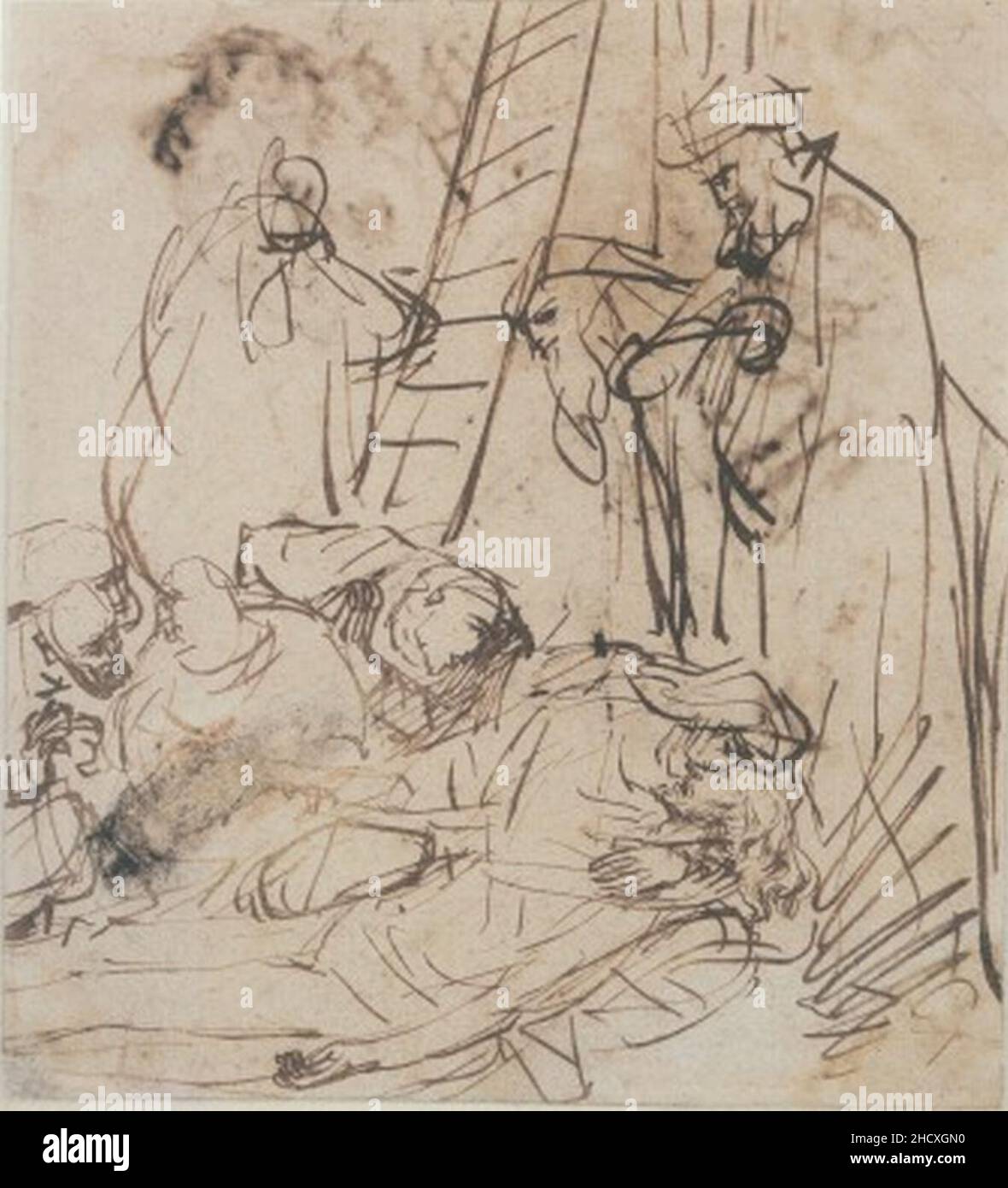 Rembrandt The Lamentation over the Dead Christ Stock Photo - Alamy