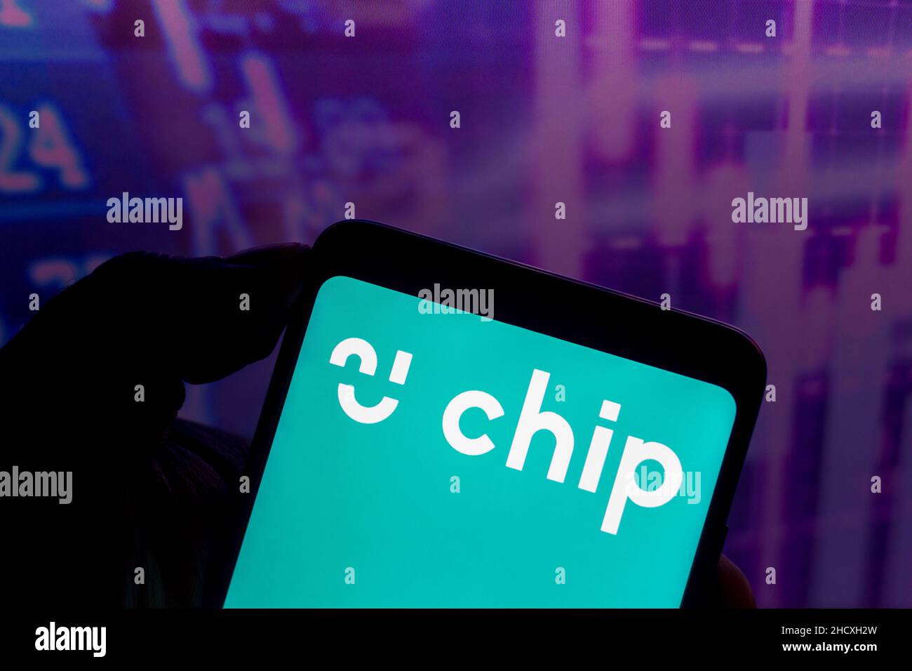 In this photo illustration, the Chip logo seen displayed on a ...