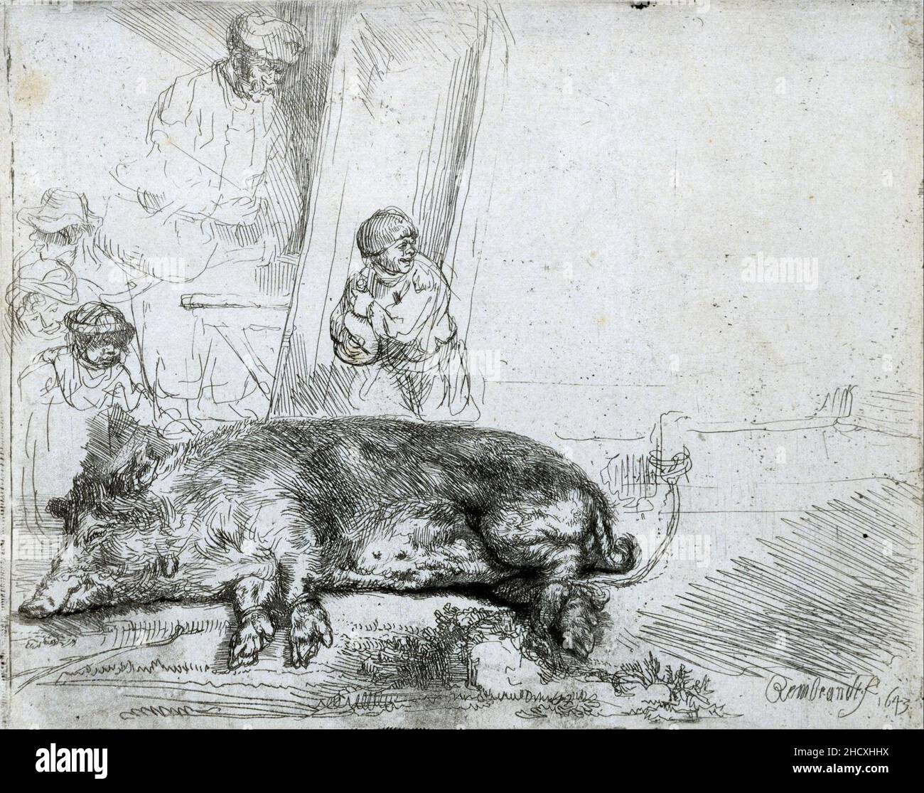 Rembrandt van Rijn - The Hog Stock Photo - Alamy