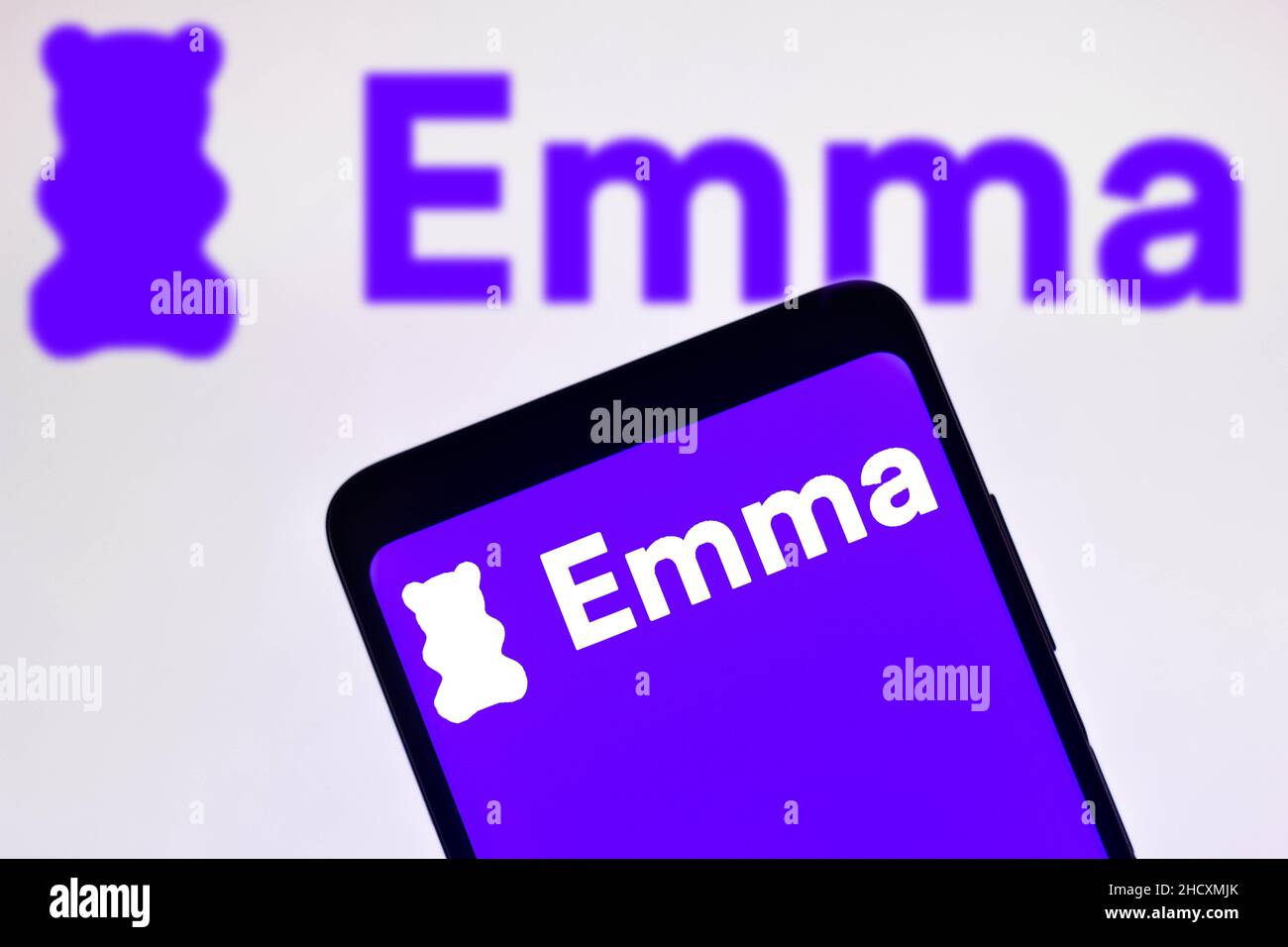 In this photo illustration, the Emma (Money Management) logo seen ...