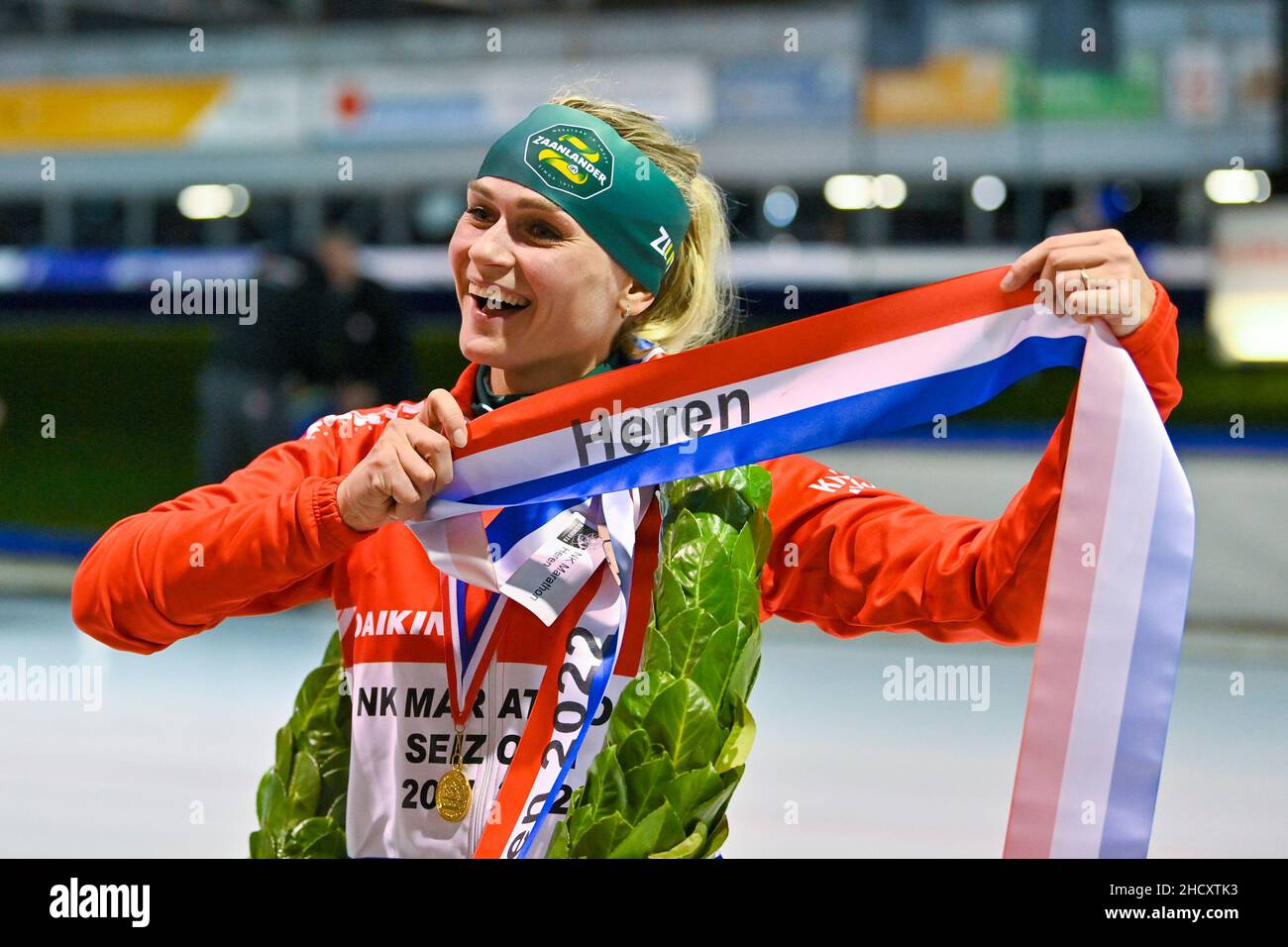 ALKMAAR, NETHERLANDS - JANUARY 1: Irene Schouten during the KNSB Dutch ...