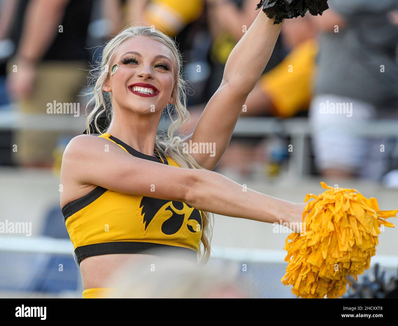 January 1, 2022 - Orlando, FL, U.S: Member of Iowa Hawkeyes cheer team ...