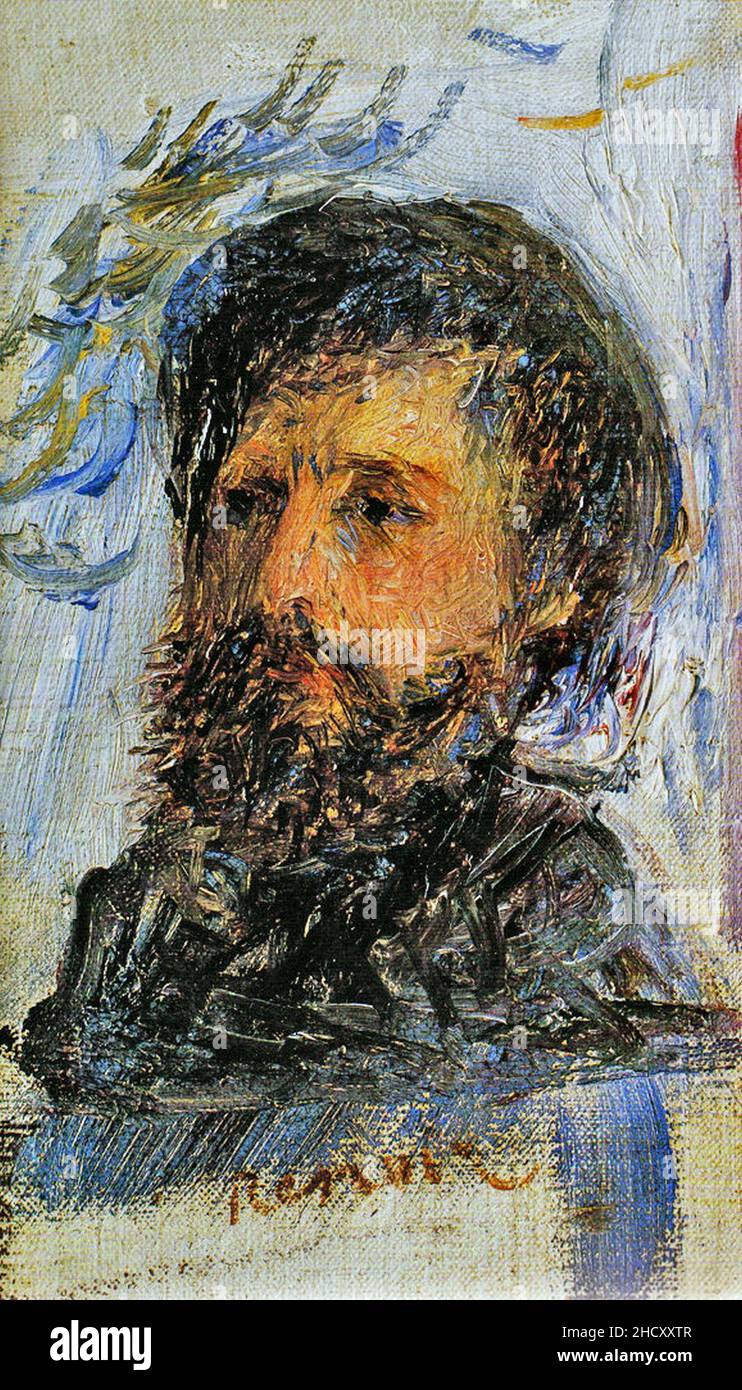 Renoir - Claude Monet (sketch Stock Photo - Alamy
