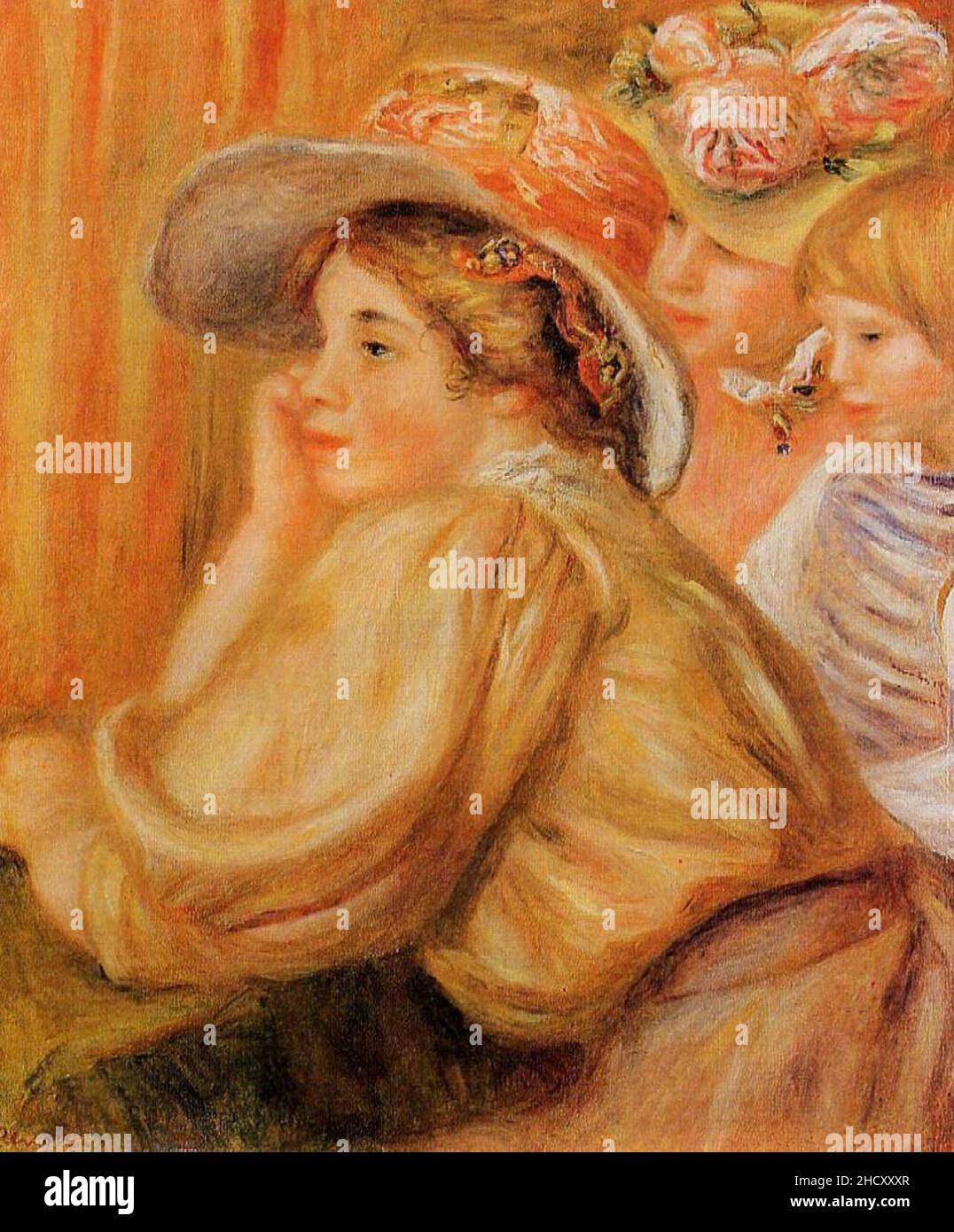 Renoir - coco-and-two-servants-1910 Stock Photo - Alamy