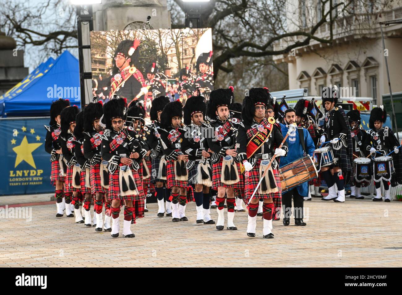 2022 1st January, London, UK. Pleased that #NYDP 2022 was not cancelled ...