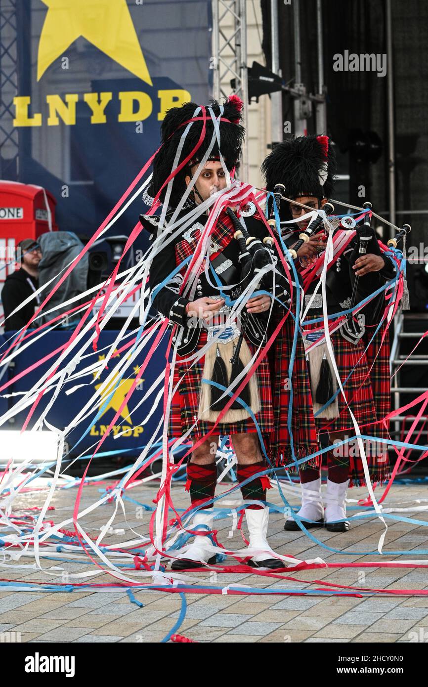 2022 1st January, London, UK. Pleased that #NYDP 2022 was not cancelled ...