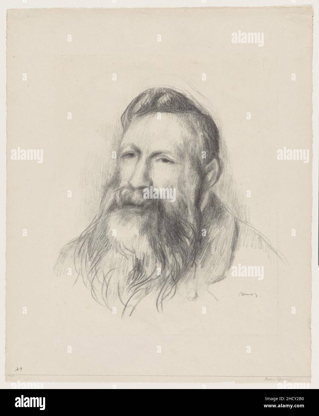 Renoir - Portrait of Rodin, W1950-4-7 Stock Photo - Alamy