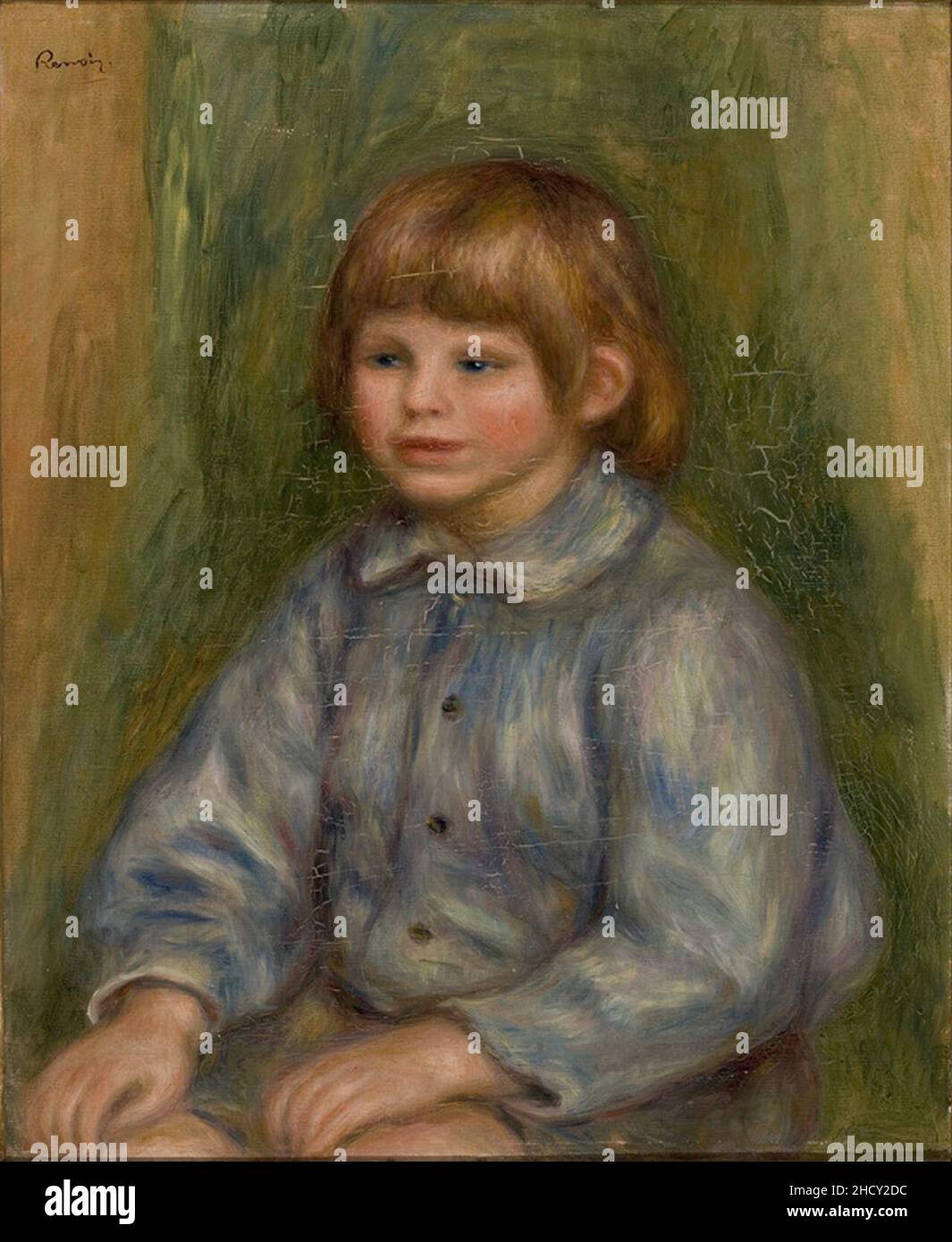 Renoir - Retrato de Claude Renoir Stock Photo - Alamy