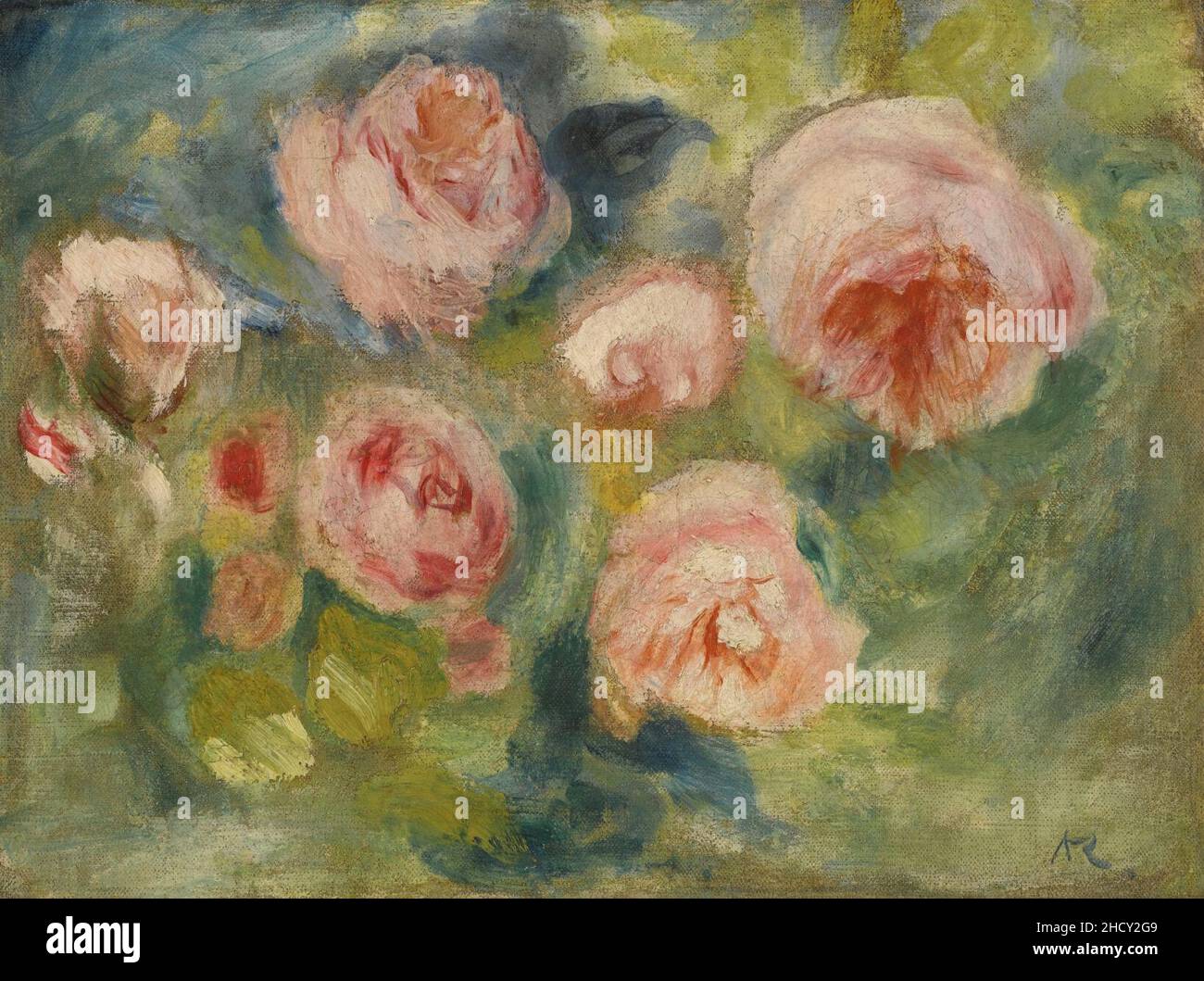 Renoir - ROSES, circa 1890 Stock Photo - Alamy