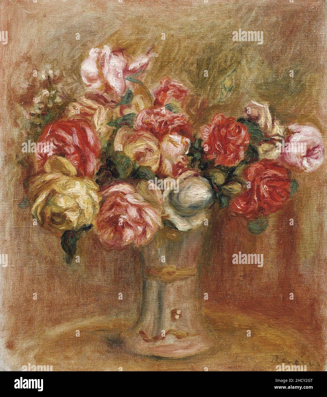 Renoir roses dans un vase hi-res stock photography and images - Alamy