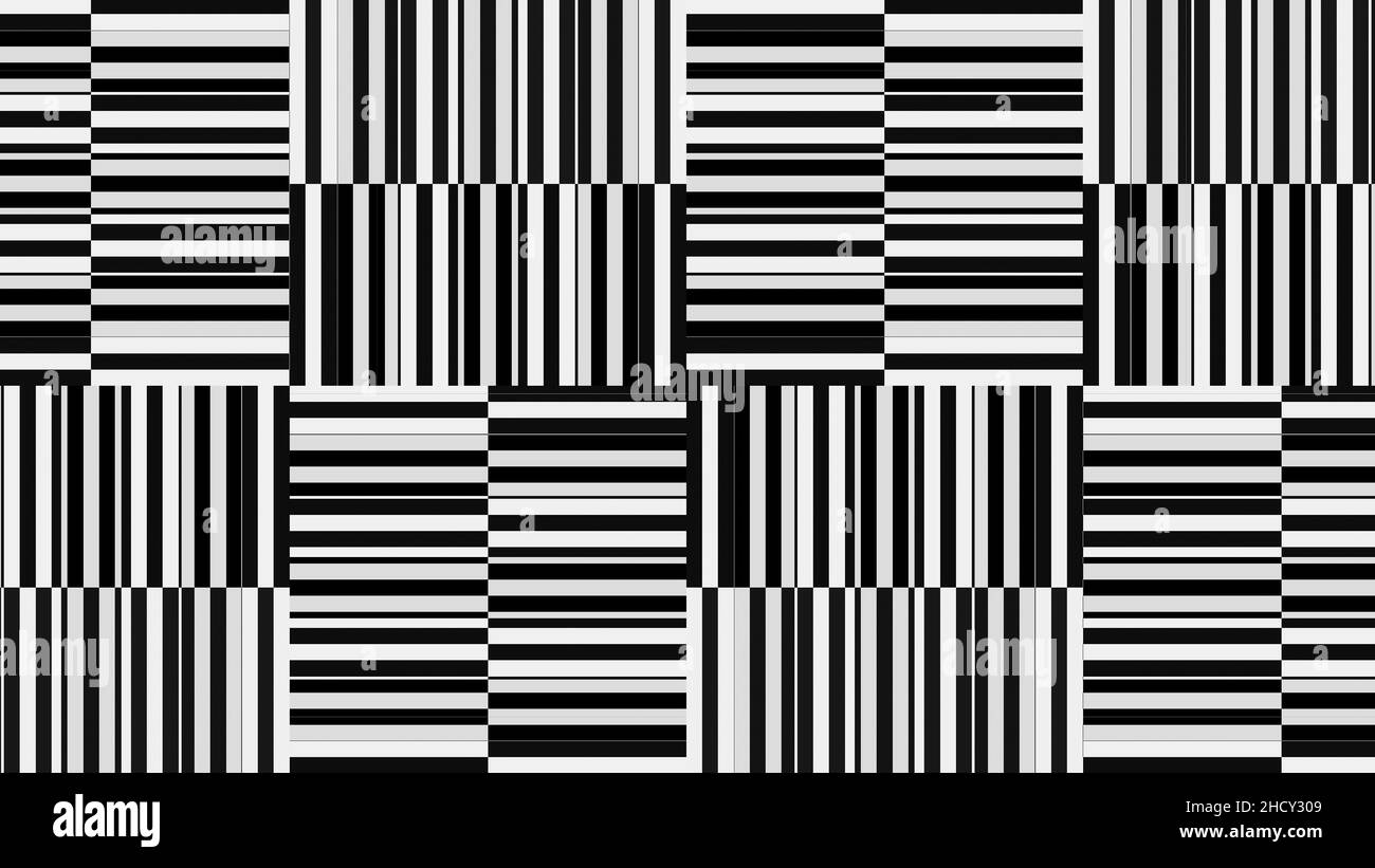striped background. Raster geometric ornament. black and white stripes ...