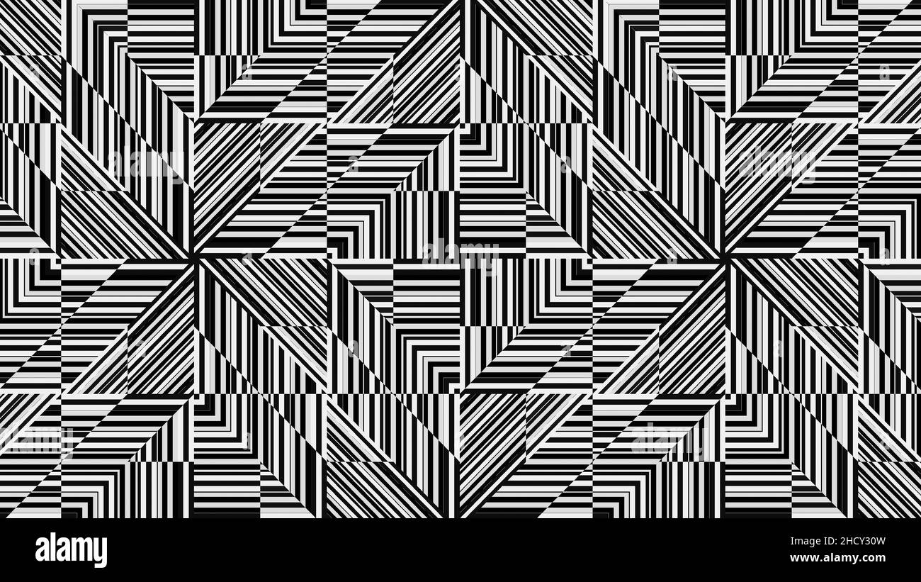 striped background. Raster geometric ornament. black and white stripes ...