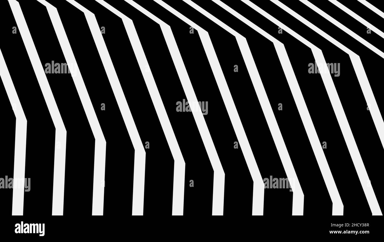 striped background. Raster geometric ornament. black and white stripes ...