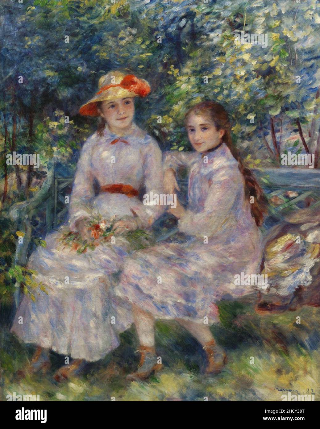 Renoir - The Daughters of Durand-Ruel, 1882 Stock Photo - Alamy