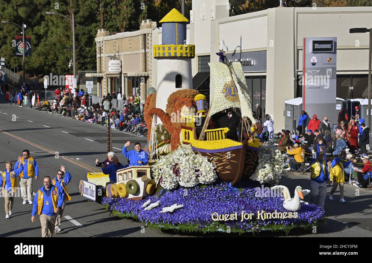 Pasadena, United States. 01st Jan, 2022. Lions Club International's ...