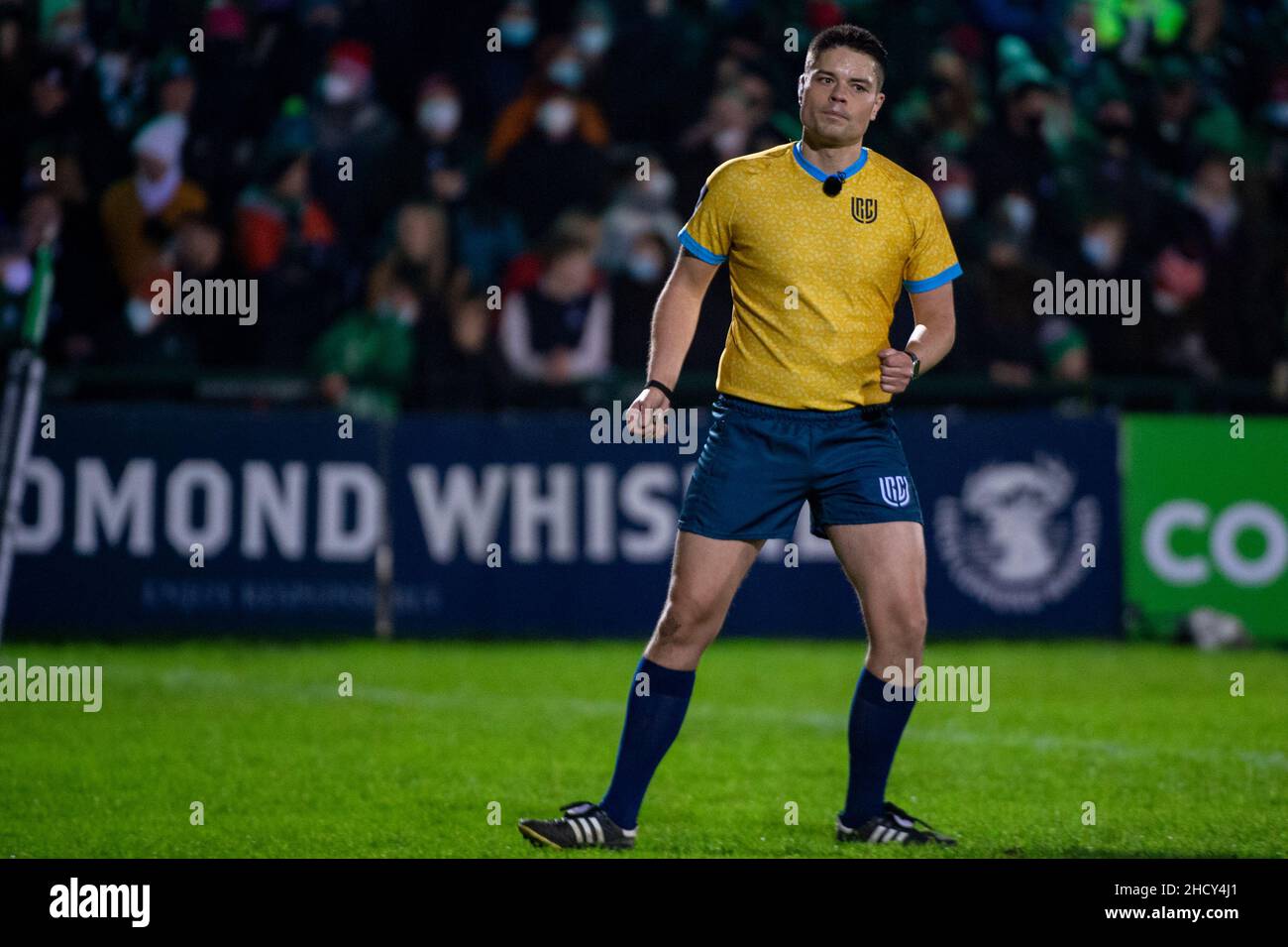 Referee Chris BUSBY during the United Rugby Championship Round 9 match ...