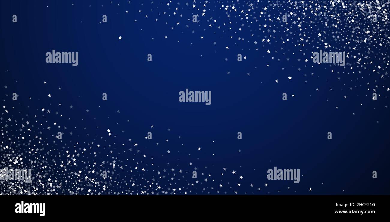 Amazing falling stars Christmas background. Subtle flying snow flakes ...