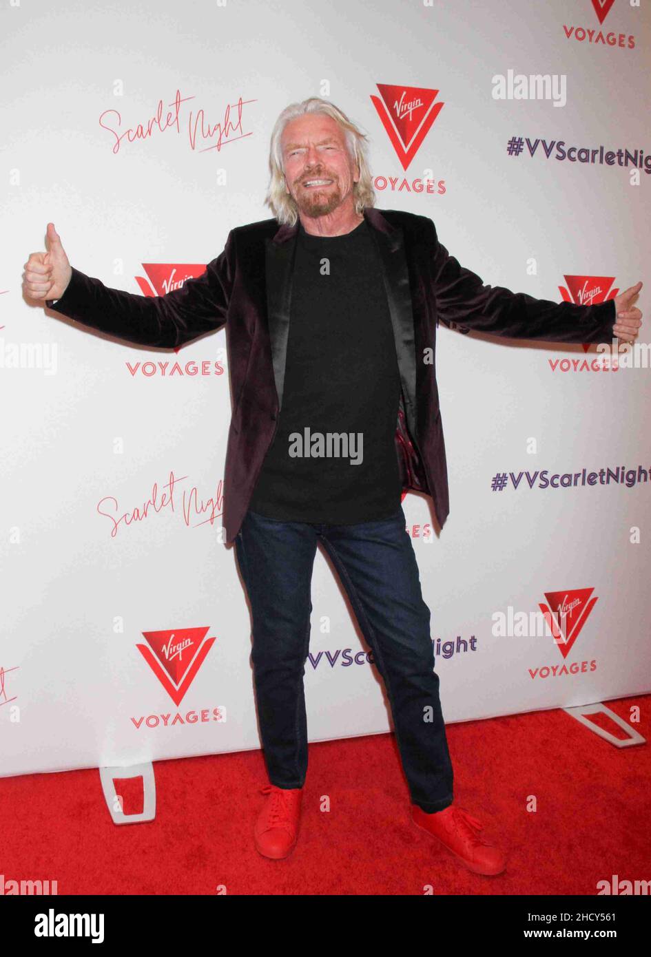 New York - NY - 20190214 Stars attended the Virgin Voyages Scarlet ...