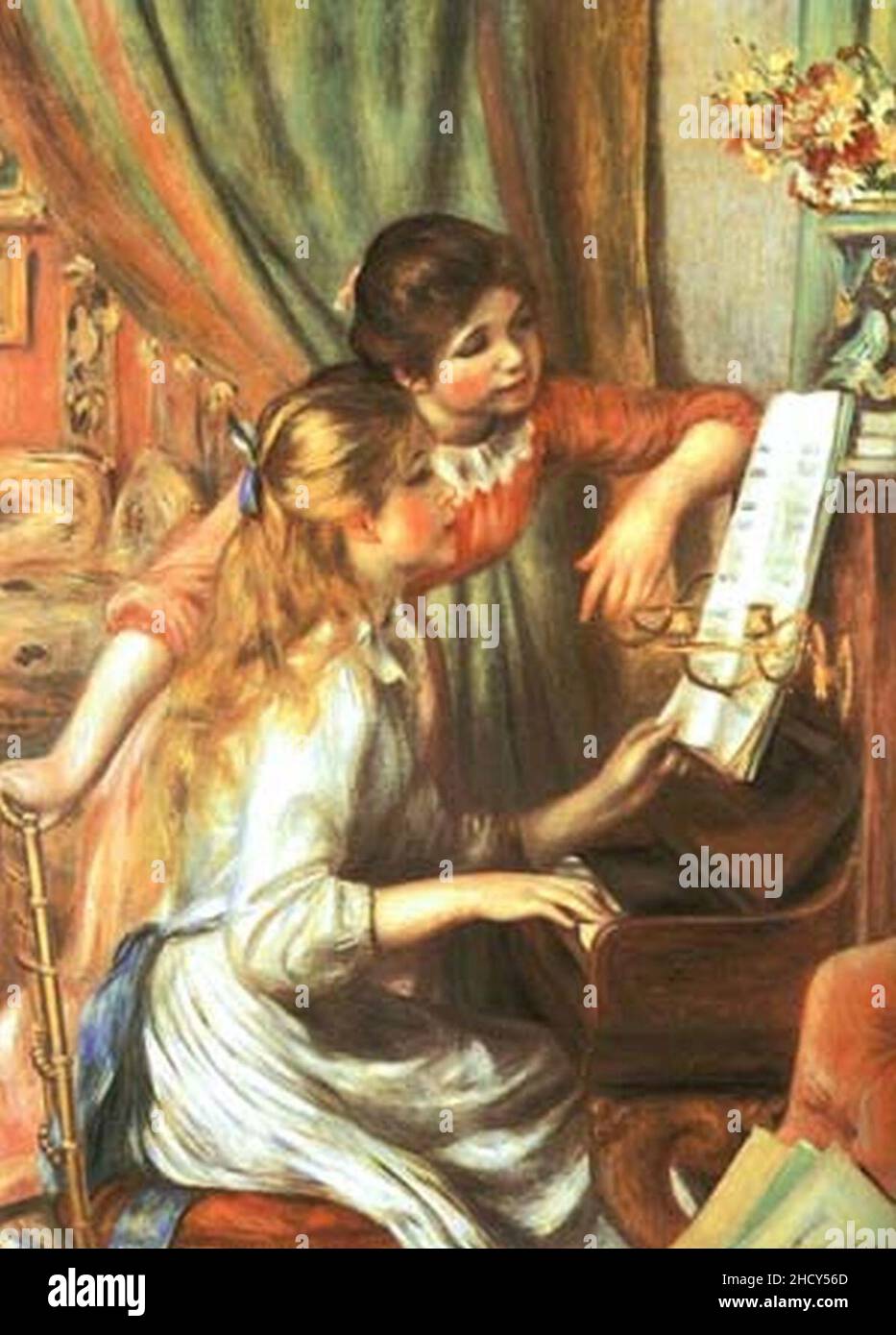 Renoir, Pierre-Auguste - Two Girls at the Piano 1892 Stock Photo - Alamy