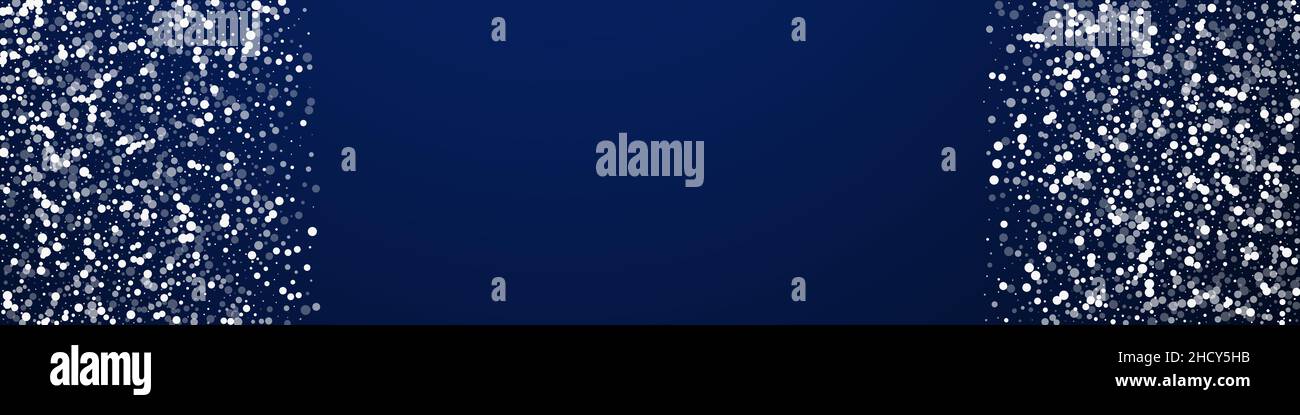 Random white dots Christmas background. Subtle flying snow flakes and ...