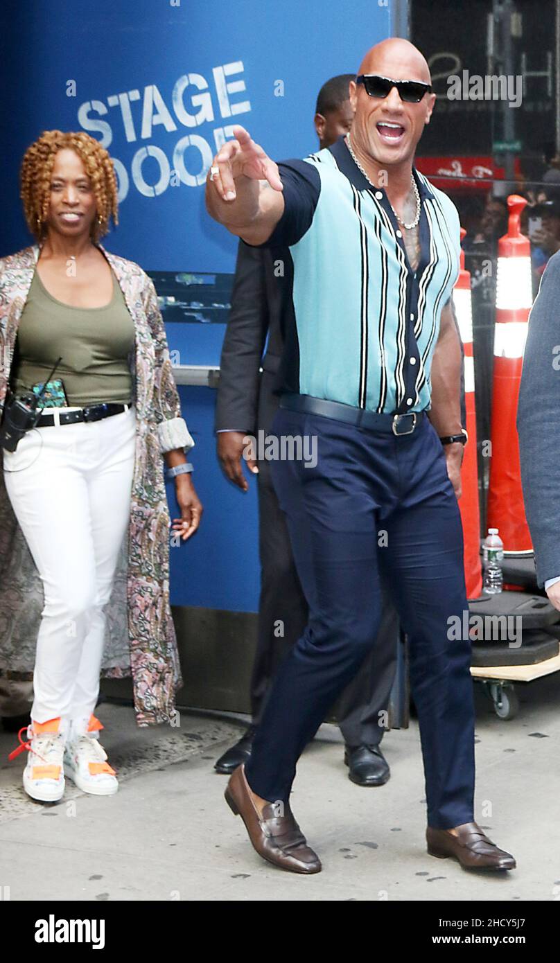 New York - NY - 20190731 Dwayne 'The Rock' Johnson is all smiles as he ...