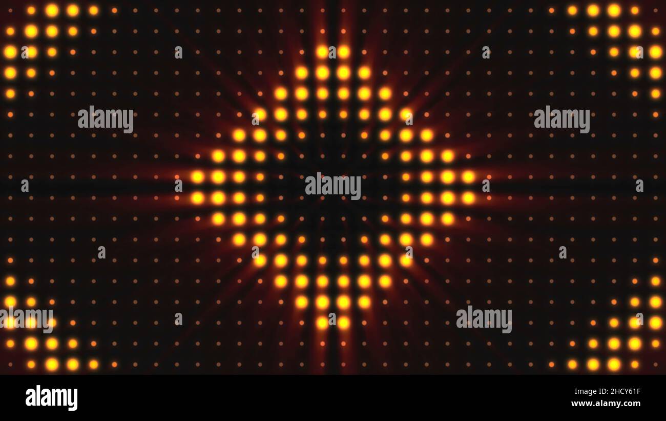 Bright flood lights background with particles and glow. Gold tint ...