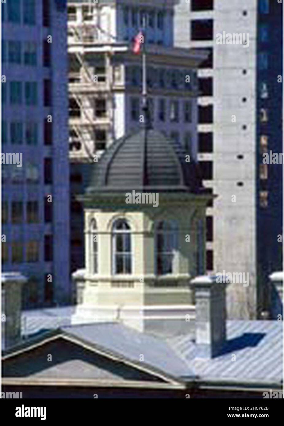 Repaired metal roof Stock Photo - Alamy