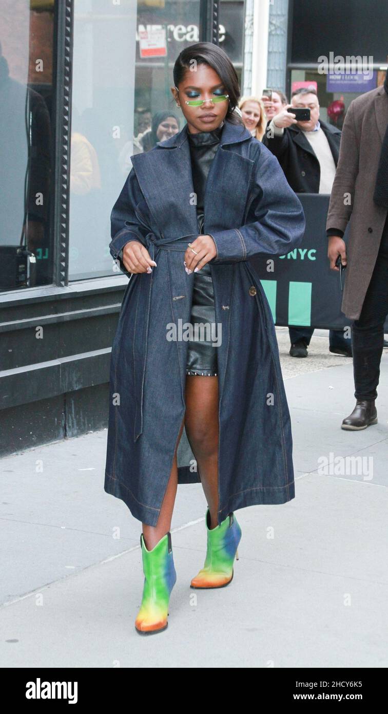 New York - NY - 20190313 Ryan Destiny was seen visiting the Build ...