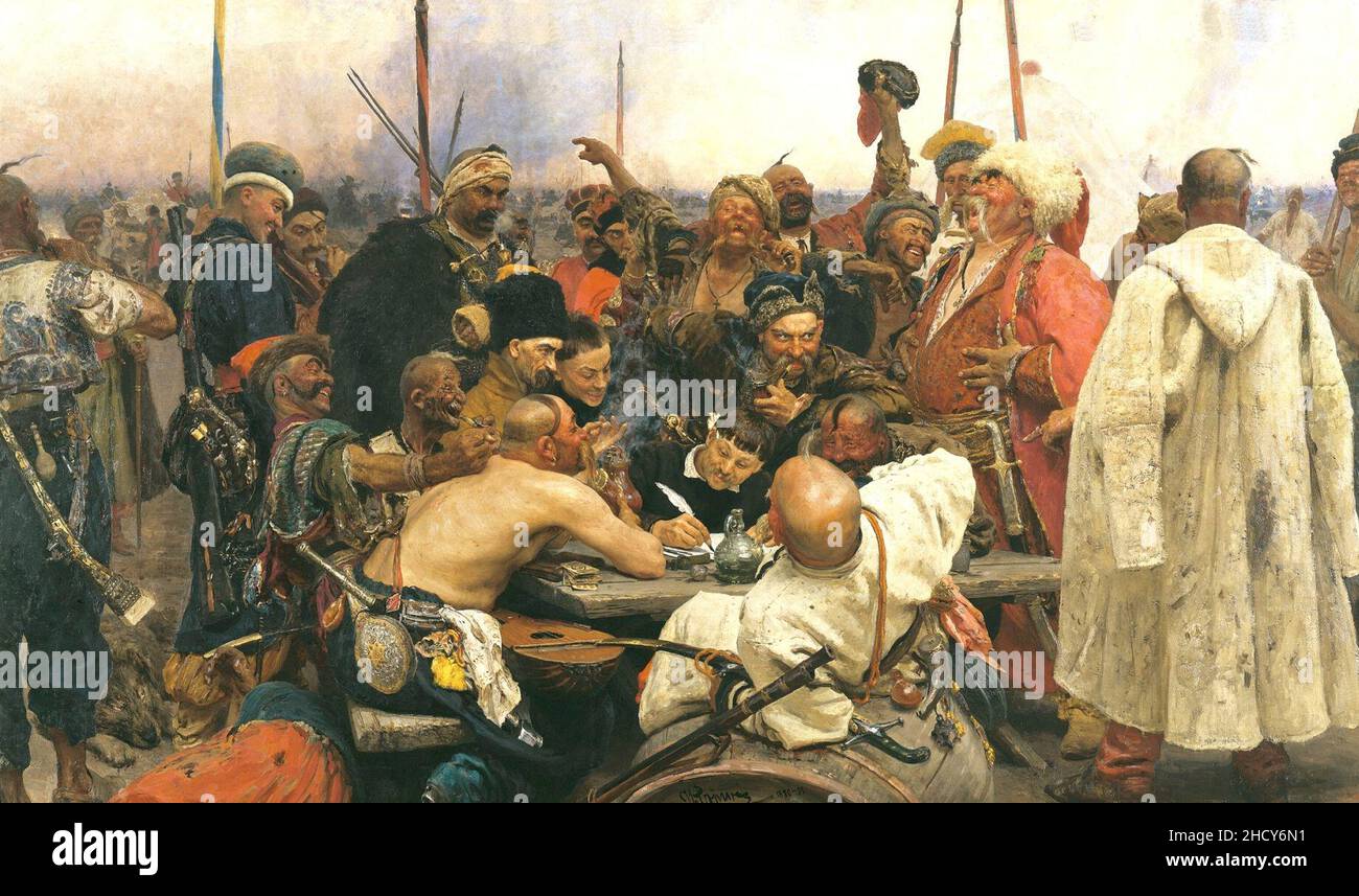 Repin cossacks hi-res stock photography and images - Alamy