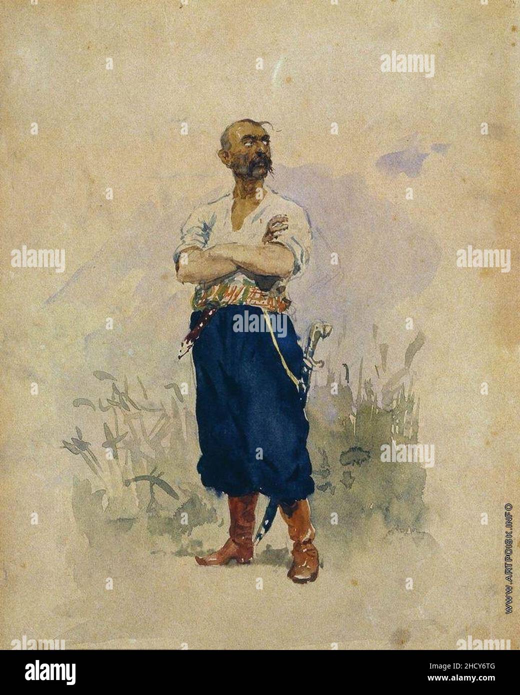 Repin-Cossack of the Zaporozhian Sich Stock Photo - Alamy