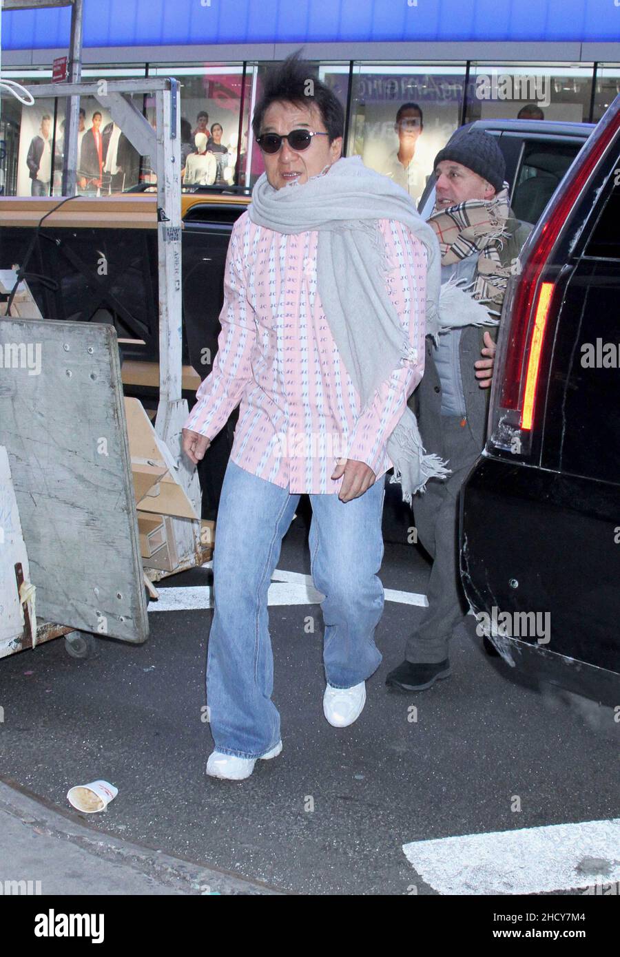New York - NY - 20190121-Chris Pine and Jackie Chan at Good Morning ...