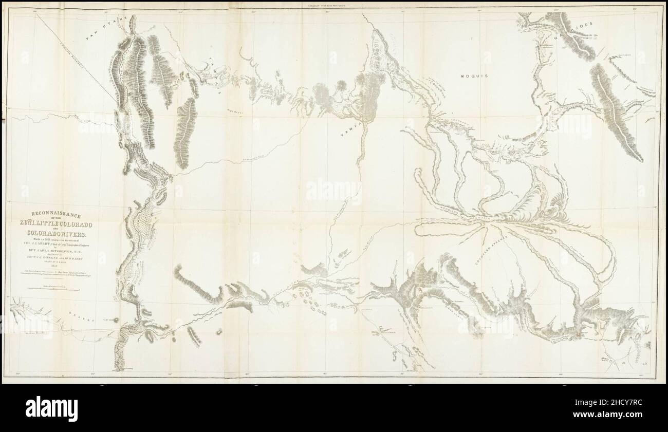 Report of an expedition down the Zuni and Colorado rivers Stock Photo ...