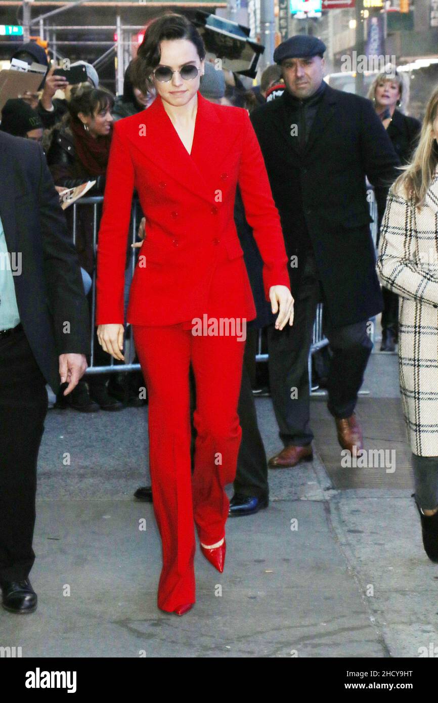 New York - NY - 20191126 Daisy Ridley promotes Star Wars: The Rise of ...