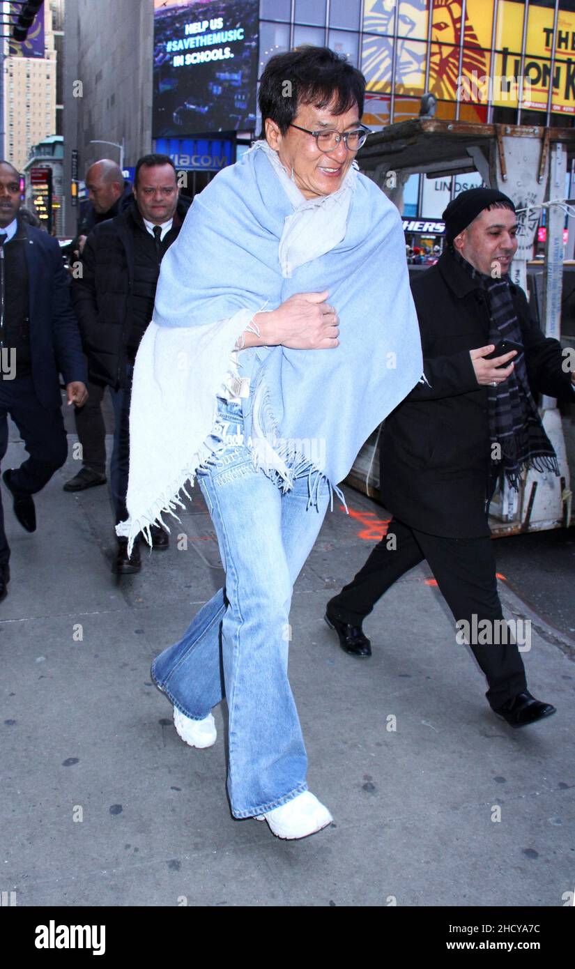 New York - NY - 20190121-Chris Pine and Jackie Chan at Good Morning ...
