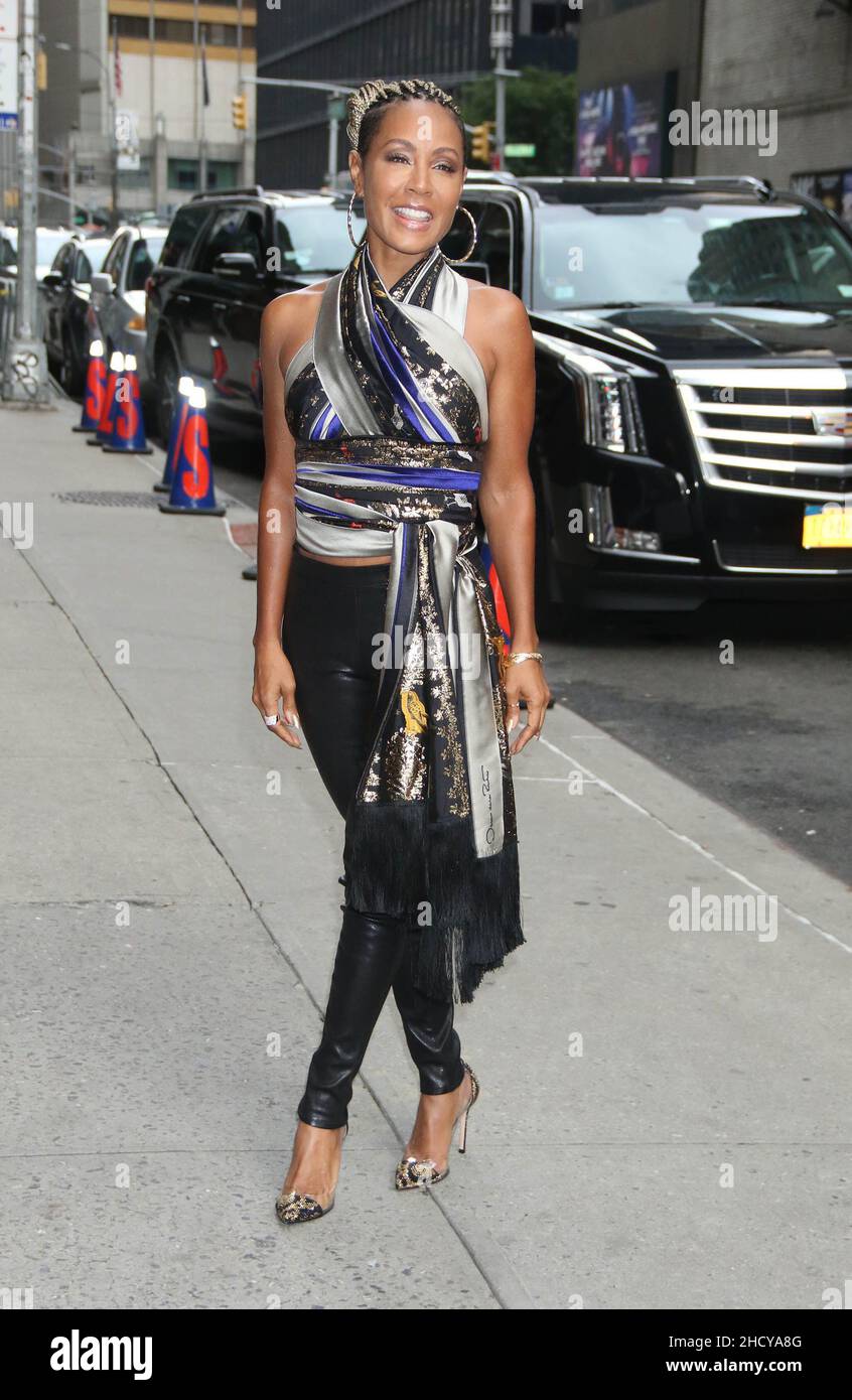 New York - NY - 20190813- Jade Pinkett Smith Stops by The Late Show ...