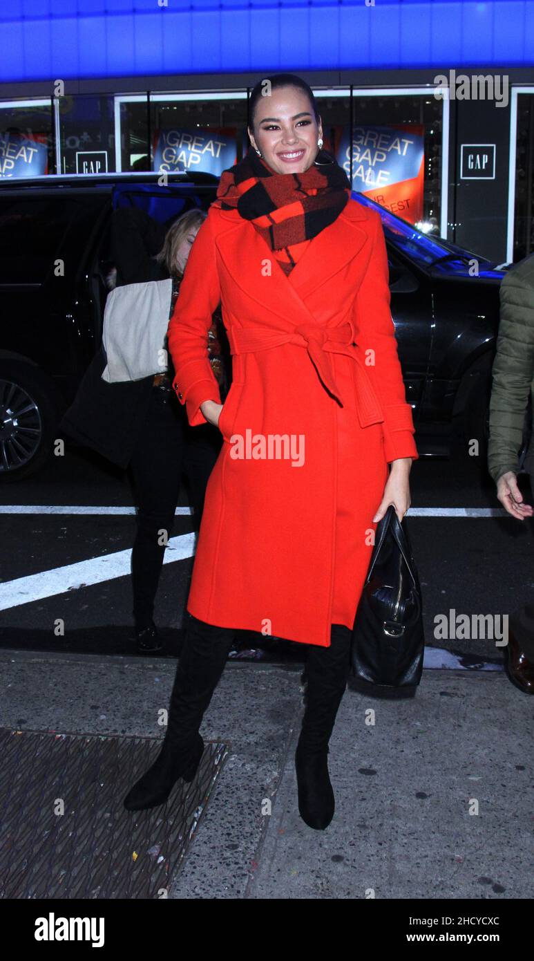 New York - NY - 20190107-Catriona Gray at Good Morning America to talk ...