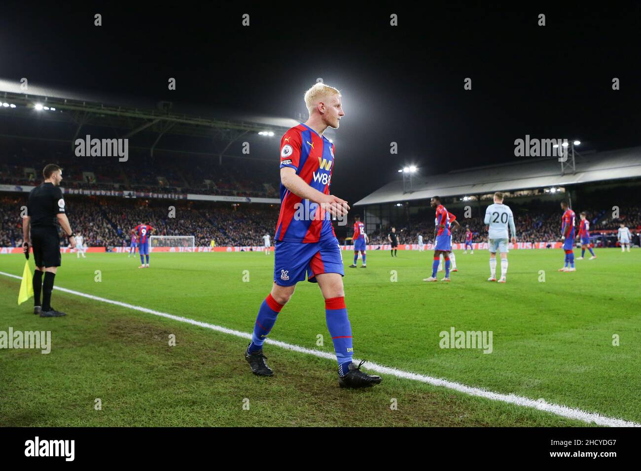 London, UK. 1st Jan, 2022. Will Hughes of Crystal Palace walks off the ...