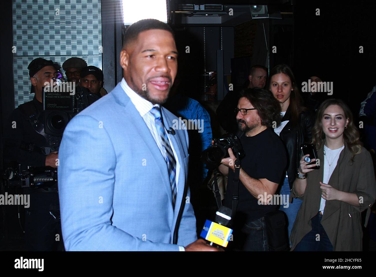 New York - NY - 20190322 Shaquille O'Neal and Michael Strahan are all ...